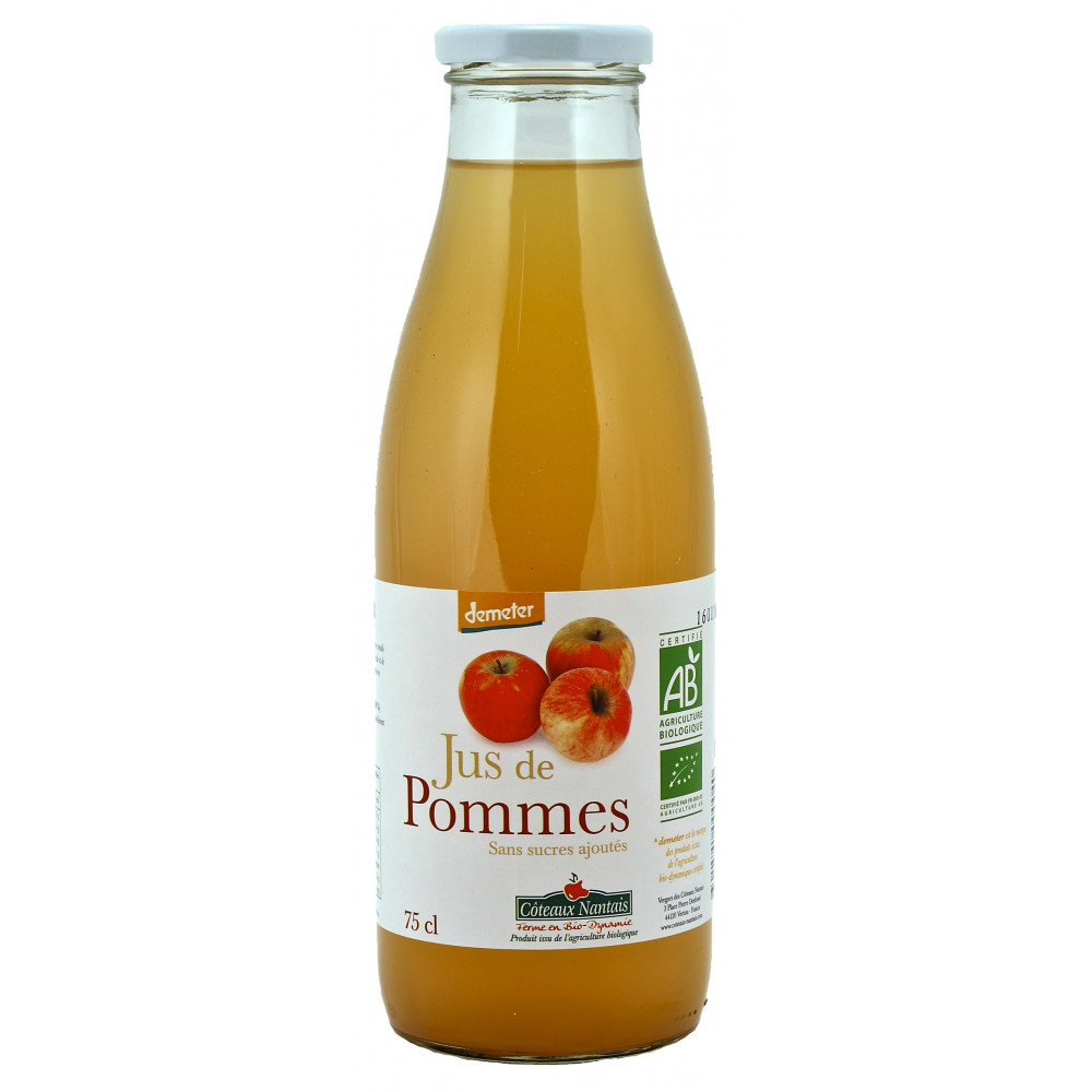 Jus de pommes 75cl - Boisson bio - Course en ligne Cashbio