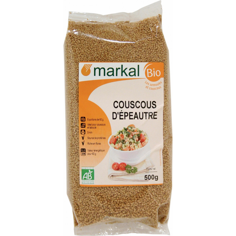 Couscous bio d'épeautre 500g - Course en ligne Cashbio