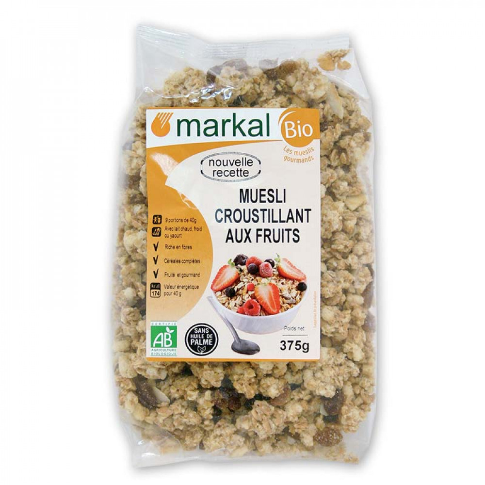 Muesli céréale croustillant aux fruits 3kg - Course en ligne Cashbio