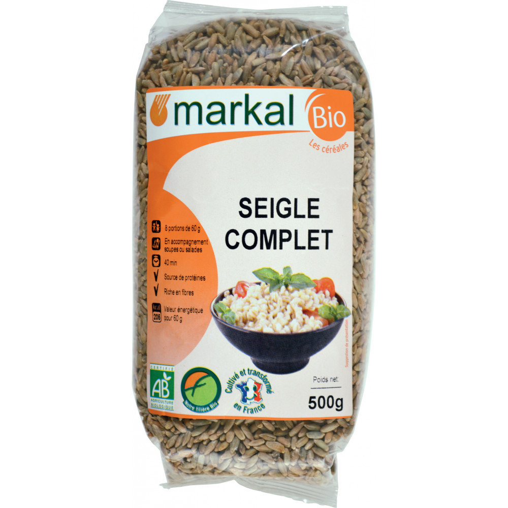 Céréale bio seigle complet 500g - Course en ligne Cashbio