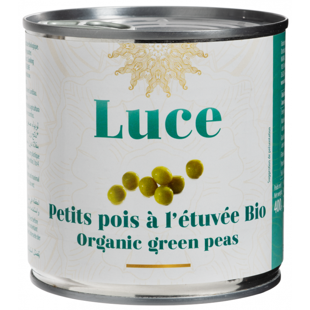 Conserve petits pois étuvés bio 400g - Course en ligne Cashbio