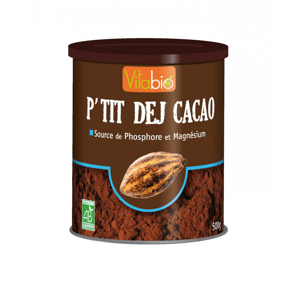 Poudre cacao P'tit déj bio - Petit déjeuner - Course en ligne Cashbio